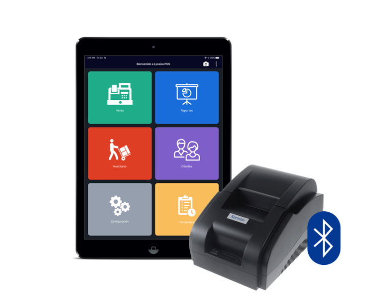 Kit Punto de venta: Tablet + impresora Bluetooth - Lycaios POS